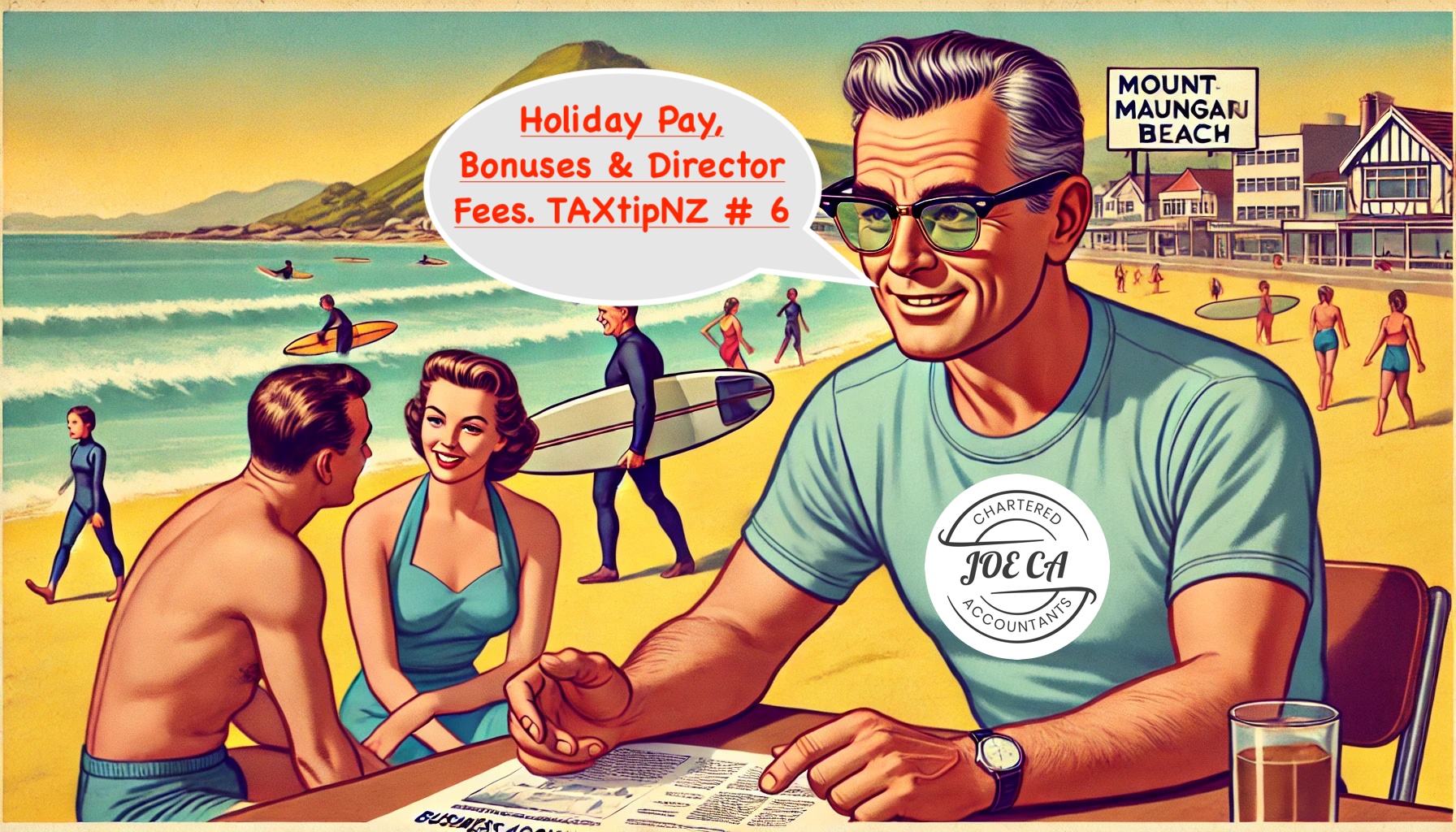 TAXtipNZ :6 Holiday Pay, Bonuses & Directors Fees - JOE CA LTD